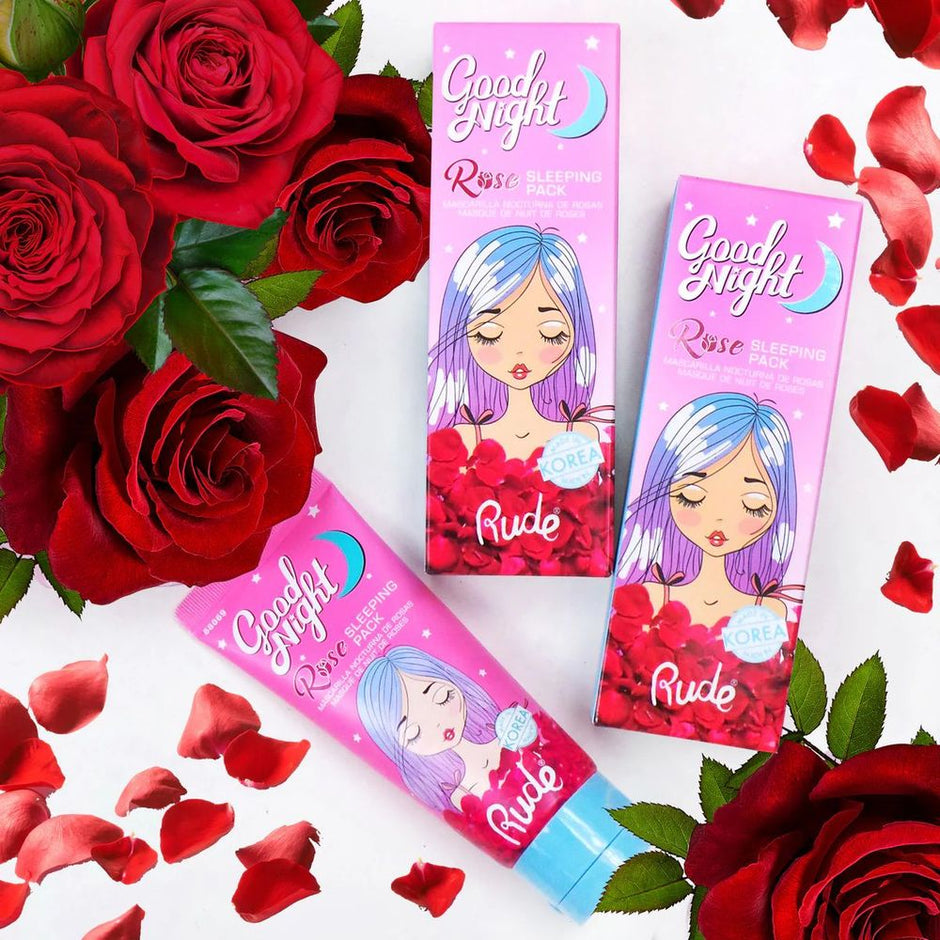 Good Night Rose Sleeping Pack by Rude Cosmetics | HB Beauty Bar